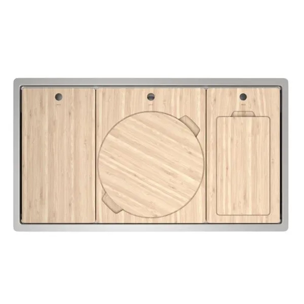 Cuba de Cozinha Retangular c/Deck Deca 90x50cm Funstation Inox CC.680. ...