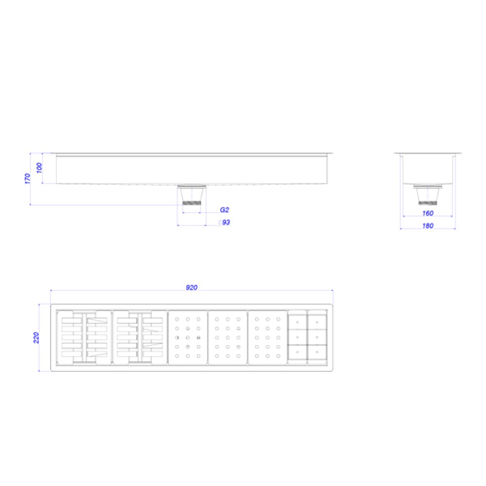 Calha Organizadora de Cozinha Inox com Escoamento 90cm Deca AC.210.90 ...