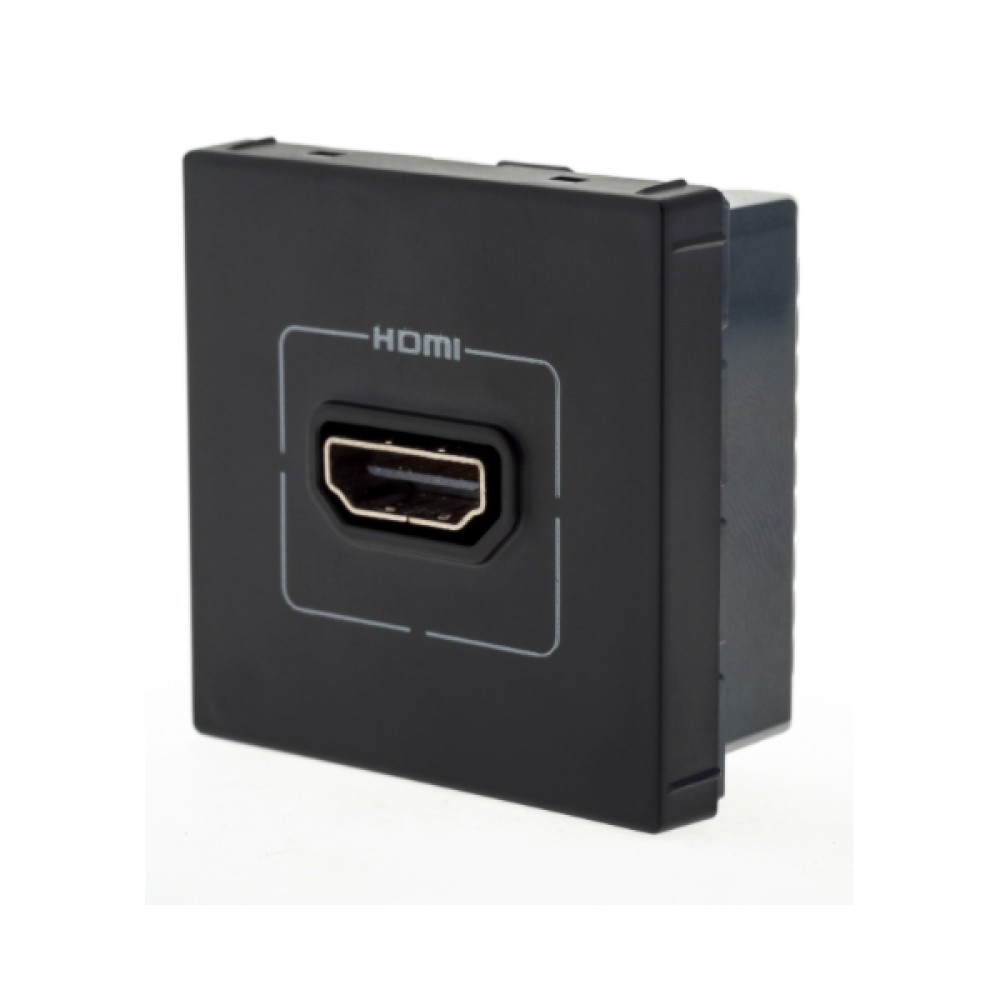 Módulo Tomada HDMI Preto Plus+ Pial Legrand - Pial Legrand - Elétrica - Tomadas e Interruptores