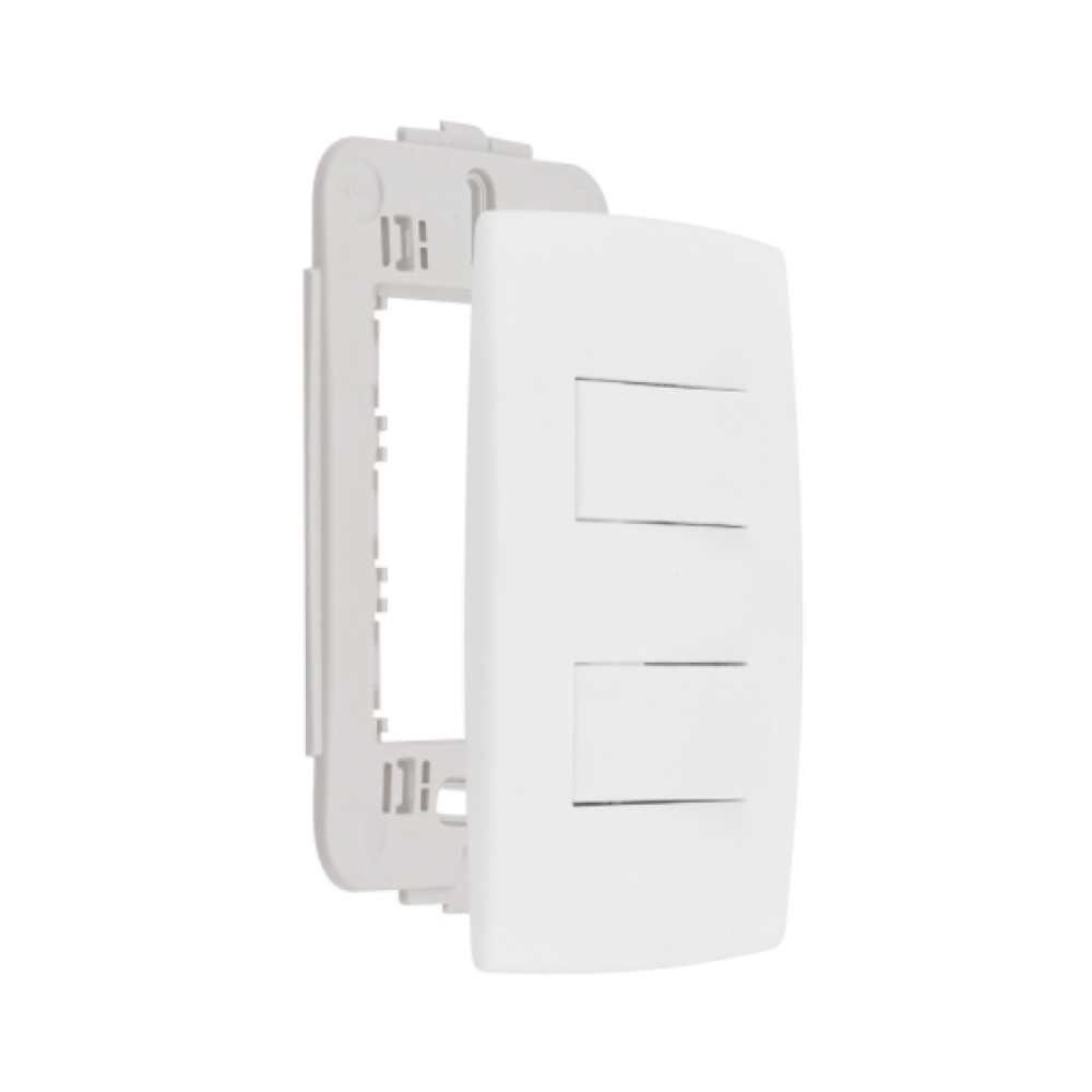 Conjunto Interruptor Duplo Simples/Paralelo 10A Pial Plus Pial Legrand ...