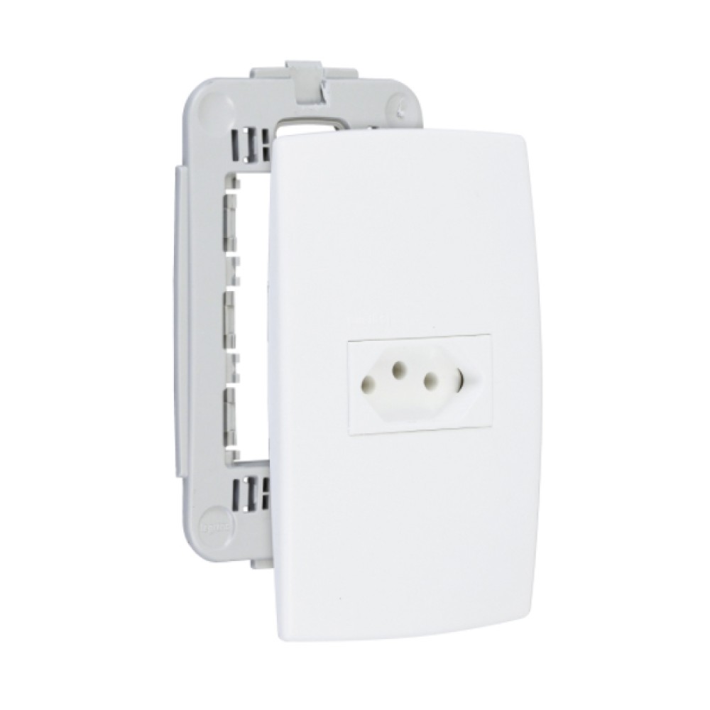 Conjunto Tomada Energia 10A Horizontal Pial Plus Pial Legrand - Pial ...