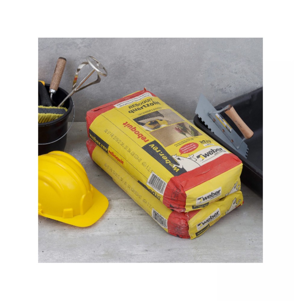 Reboquit Massa para Reboco Interno e Externo Branca 20kg Quartzolit ...