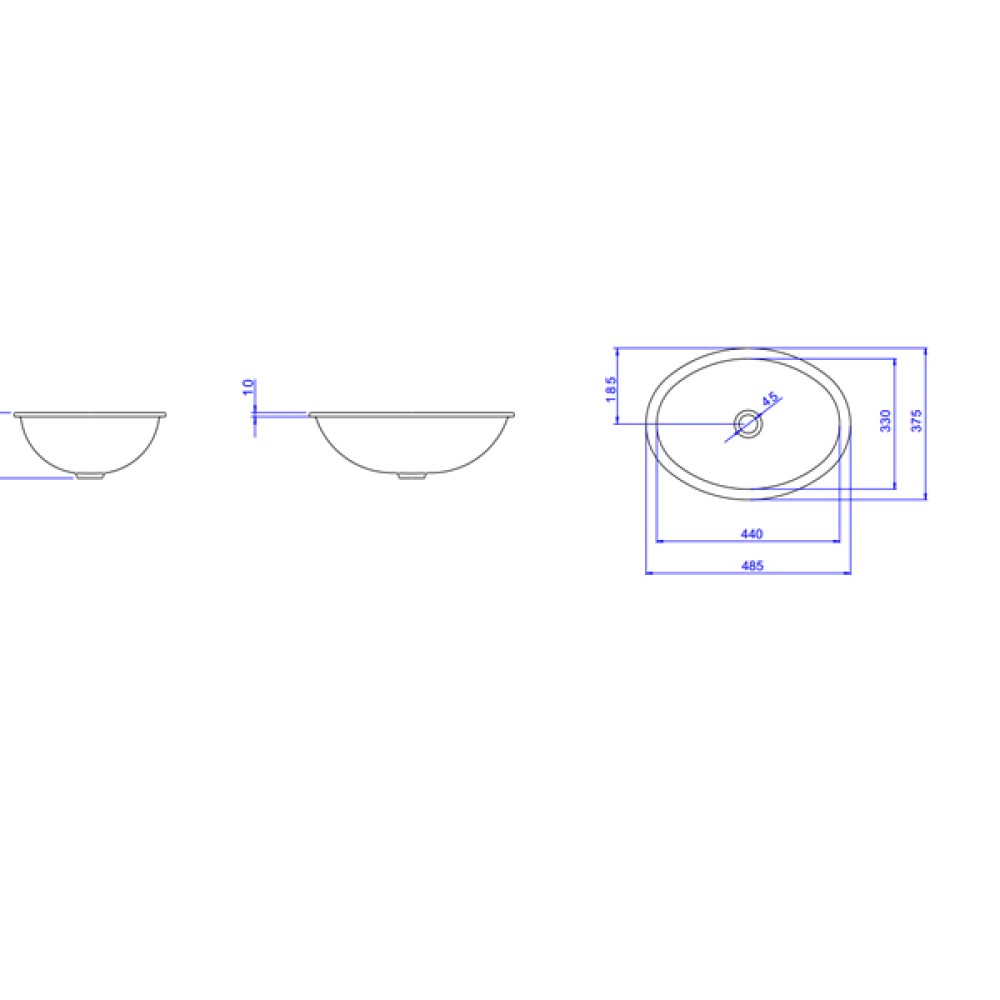 Cuba Embutir Oval Grande Deca L.37.17 - Deca - Banheiro - Cubas - Cubas ...