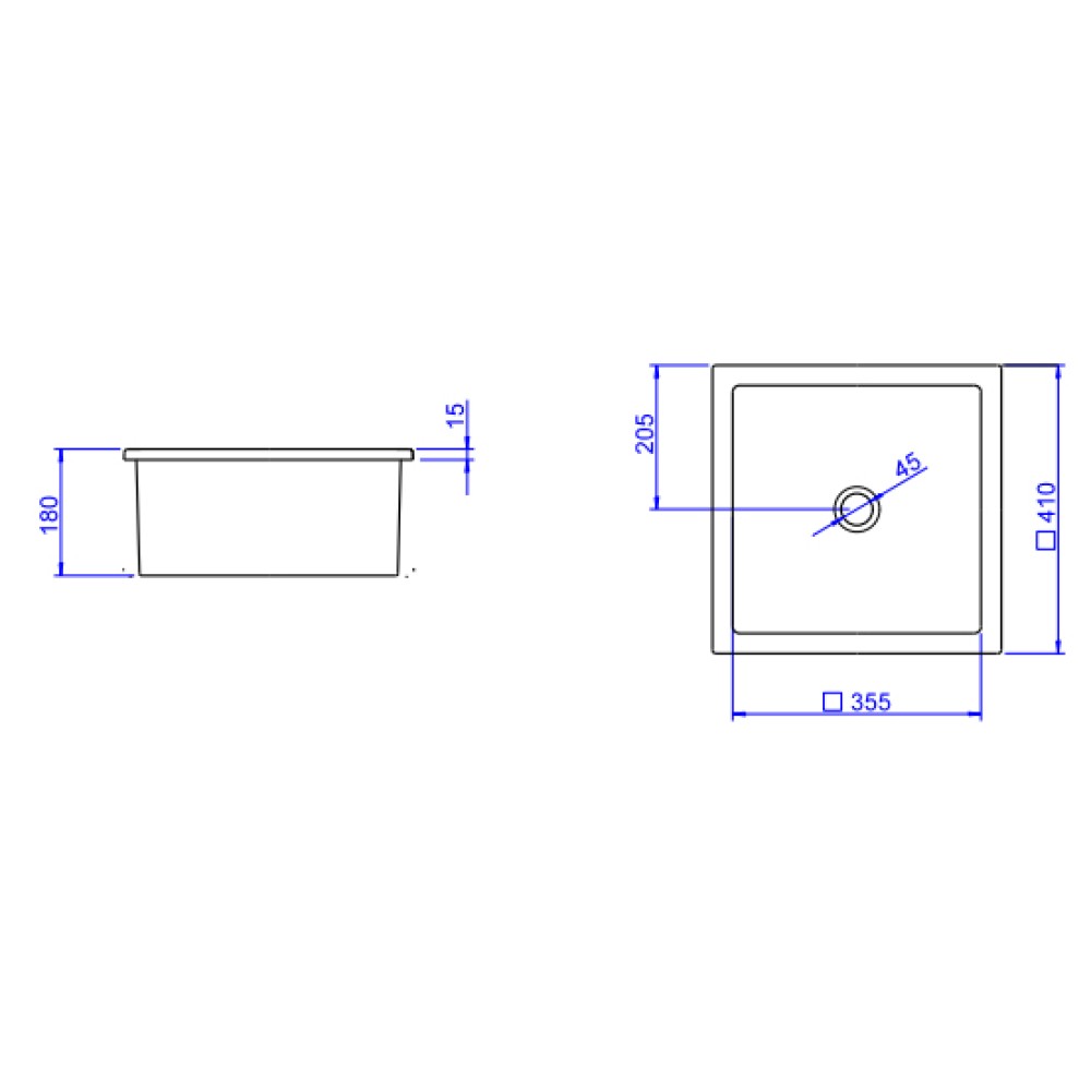 Cuba Embutir Quadrada Série Trio Deca L.701.17 - Deca - Banheiro - Cubas - Cubas de Embutir